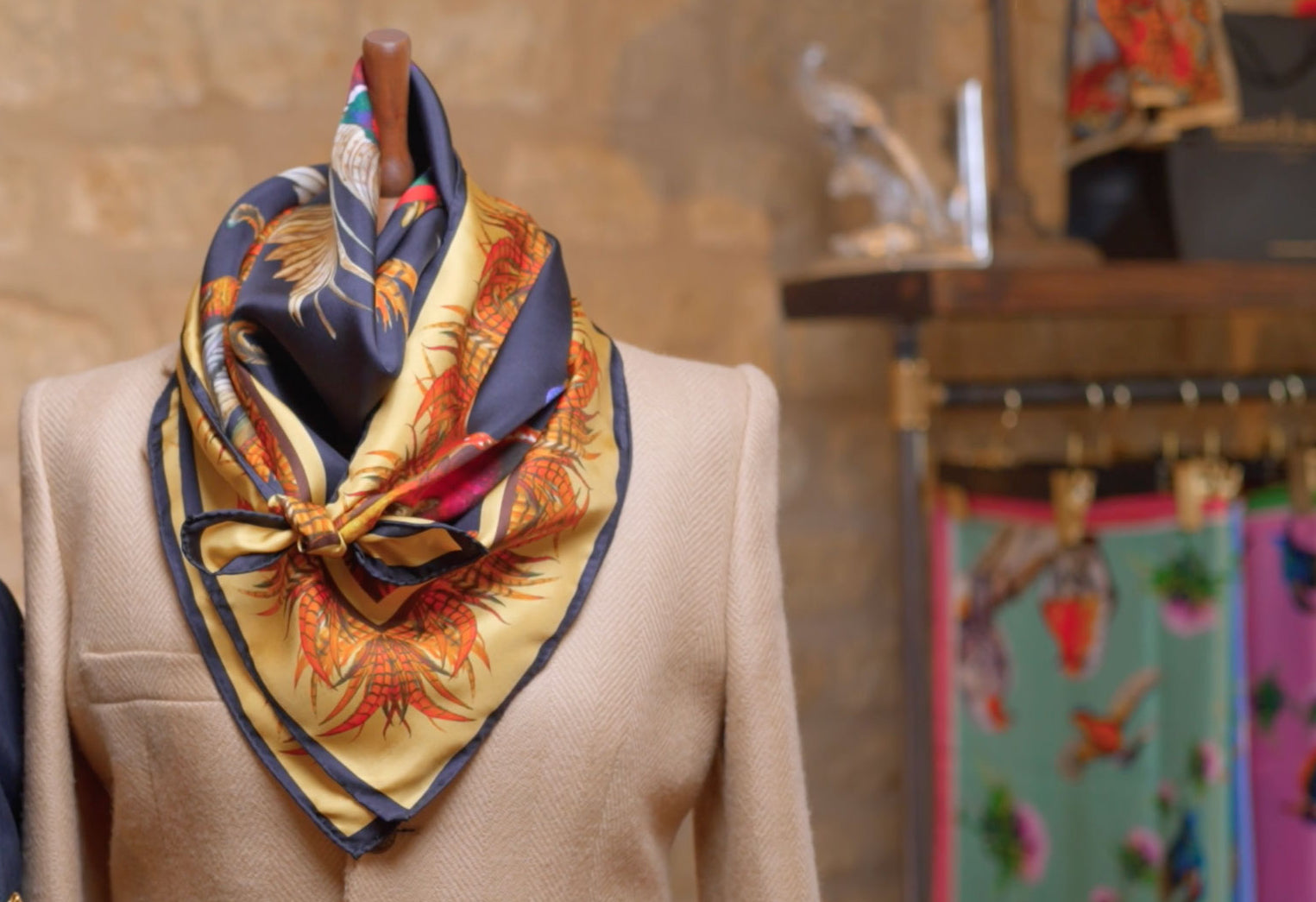 The Art Of Scarf Styling | Large Square Silk Scarves | The Triangle ...