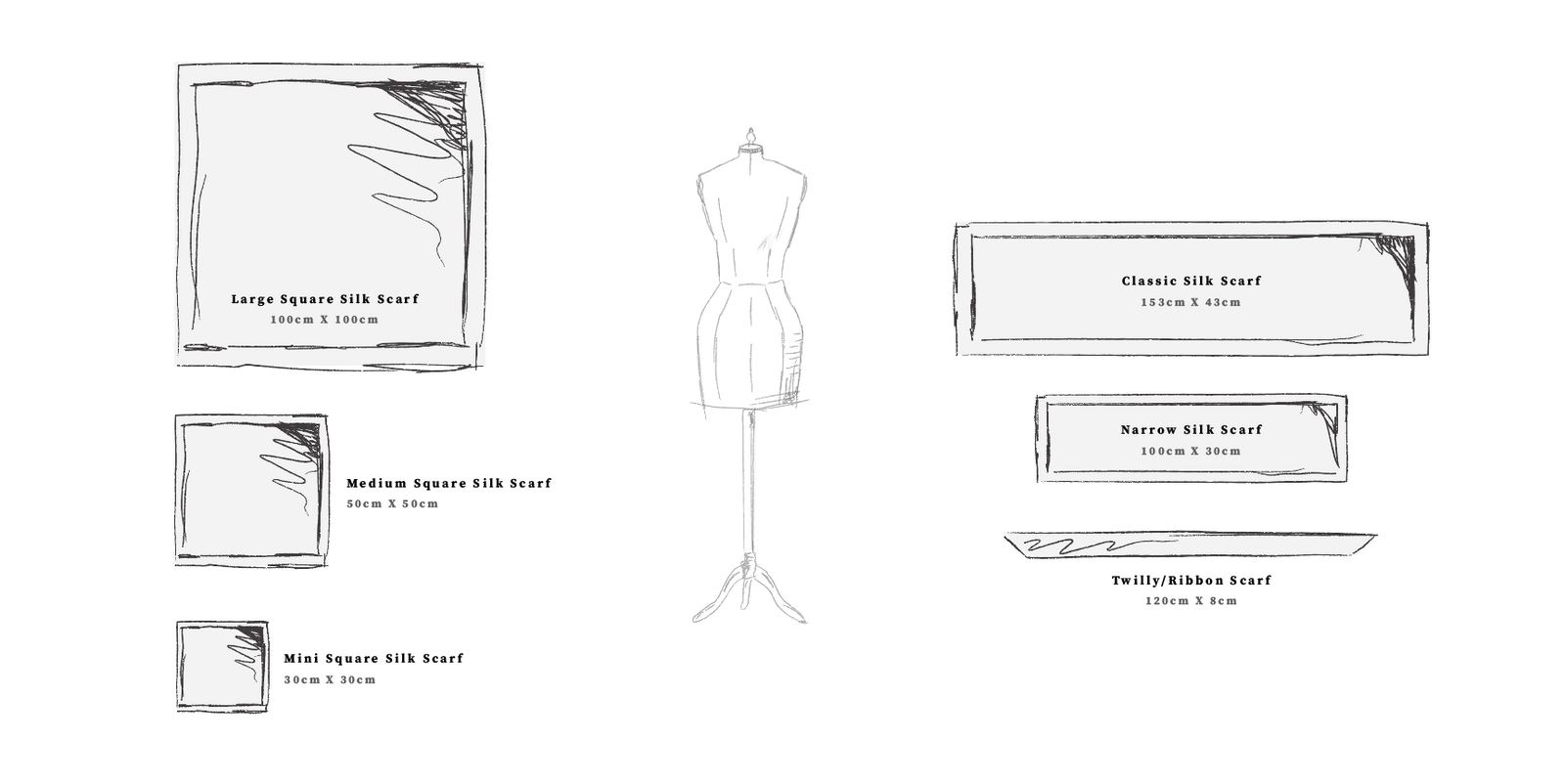Silk Scarf Size Guide Chart and styling ideas – Clare Haggas