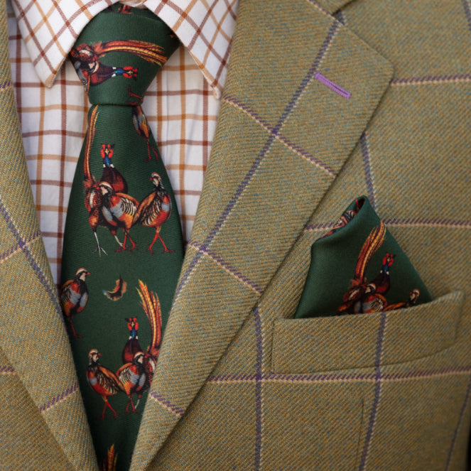 Odd One Out Khaki Green Gentlemen's Country Silk Tie Made in England ...